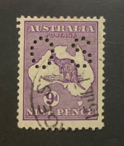 KANGAROO: 9d VIOLET. 3rd. WMK die 2. FINE USED | eBay
