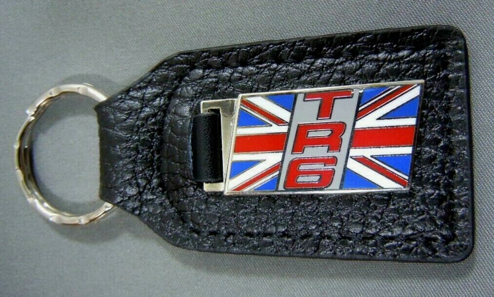 TRIUMPH TR6 Leather Key Fob Key Ring | eBay