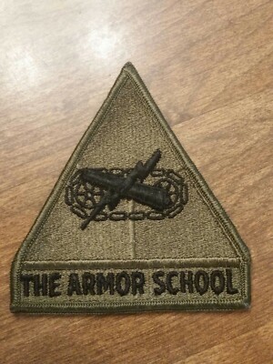 US ARMY THE ARMOR SCHOOL SHOULDER PATCH SUBDUED M/E | eBay