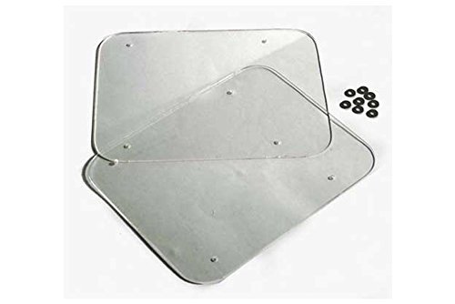 LAND ROVER DEFENDER 90 / 110 ALL MODELS PERSPEX HEADLAMP GUARD ...