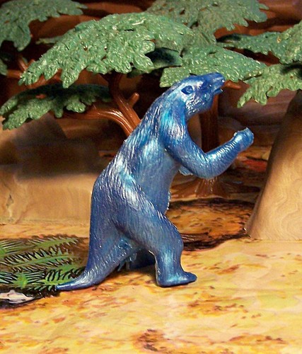 MPC 1962 mold Megatherium Giant Sloth Bright Marbled Metallic Blue | eBay
