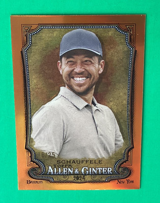 2024 topps Allen Ginter CHROME ORANGE REF. XANDER SCHAUFFELE . RARE ...