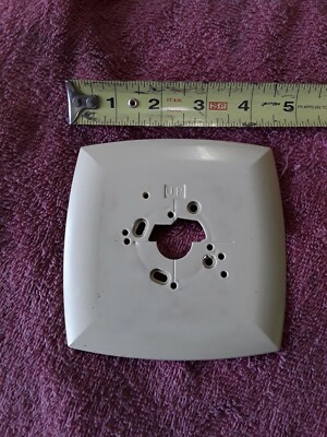 Thermostat back plate (goof plate) off white 4.75"wide x 4.75" tall ...