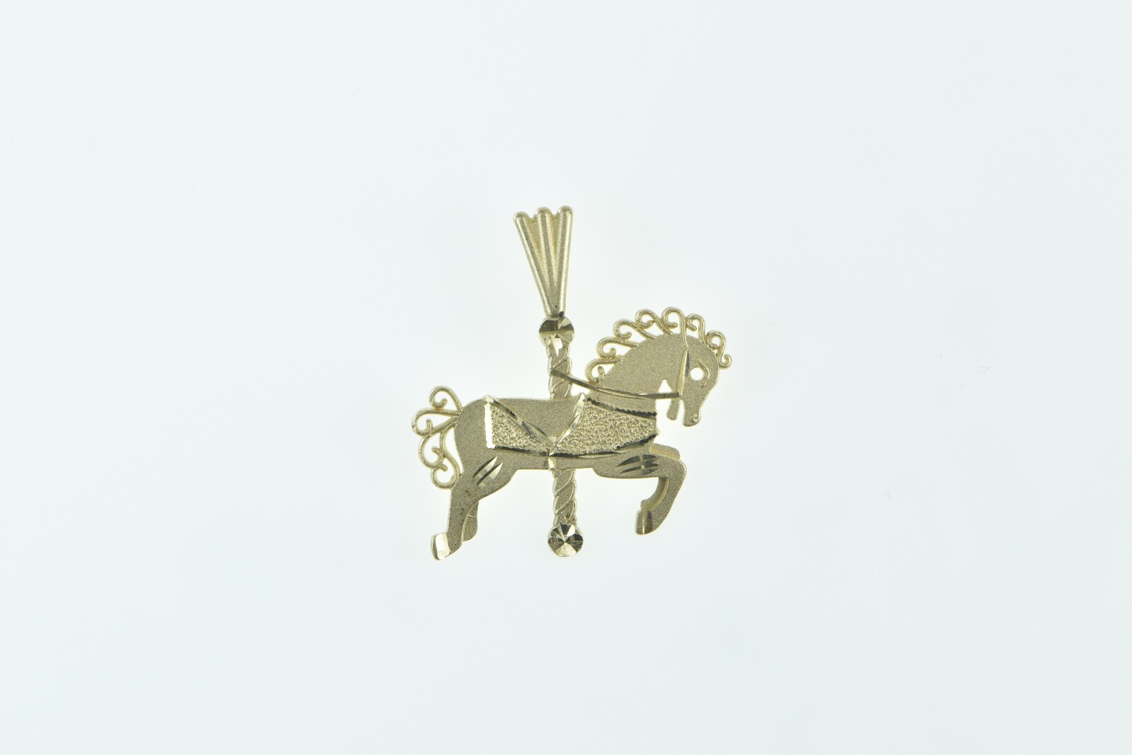 14K Ornate Carousel Horse Carnival Fair Charm/Pendant… - Gem