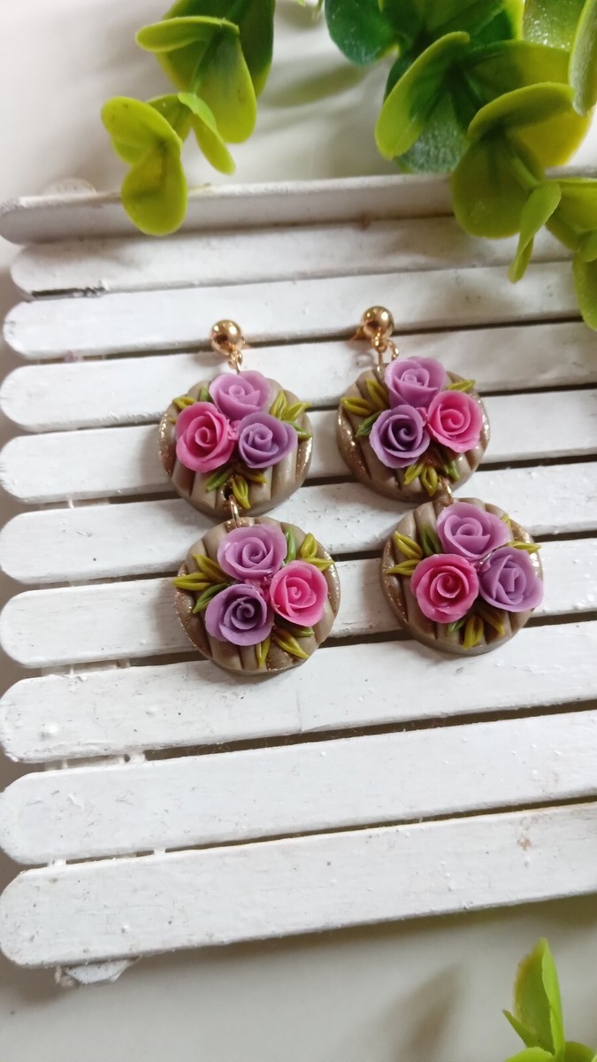 Beautiful Polymer Clay Earrings