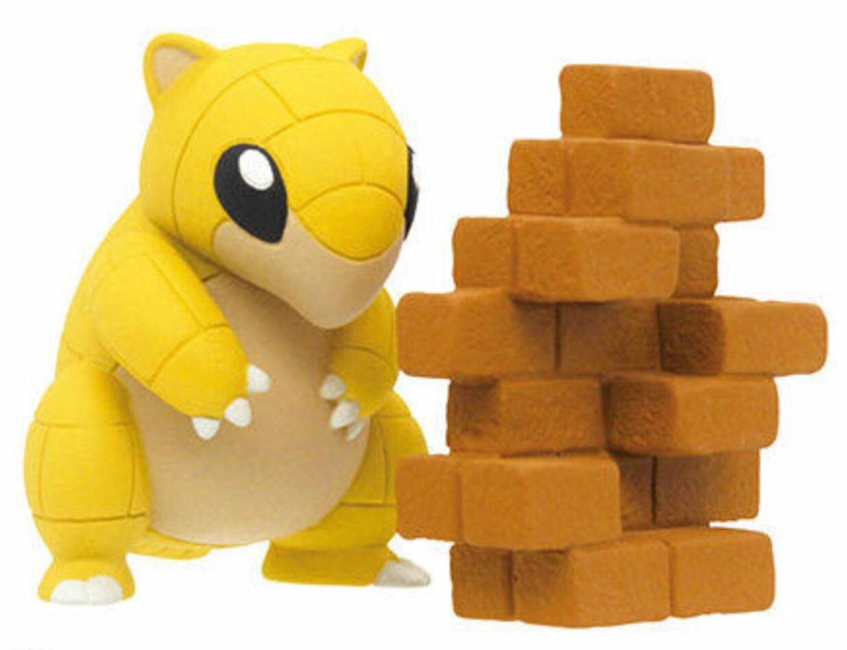 POKEMON Tomy SANDSHREW PLAYING HIDE and SEEK Figure Toy Takara | eBay