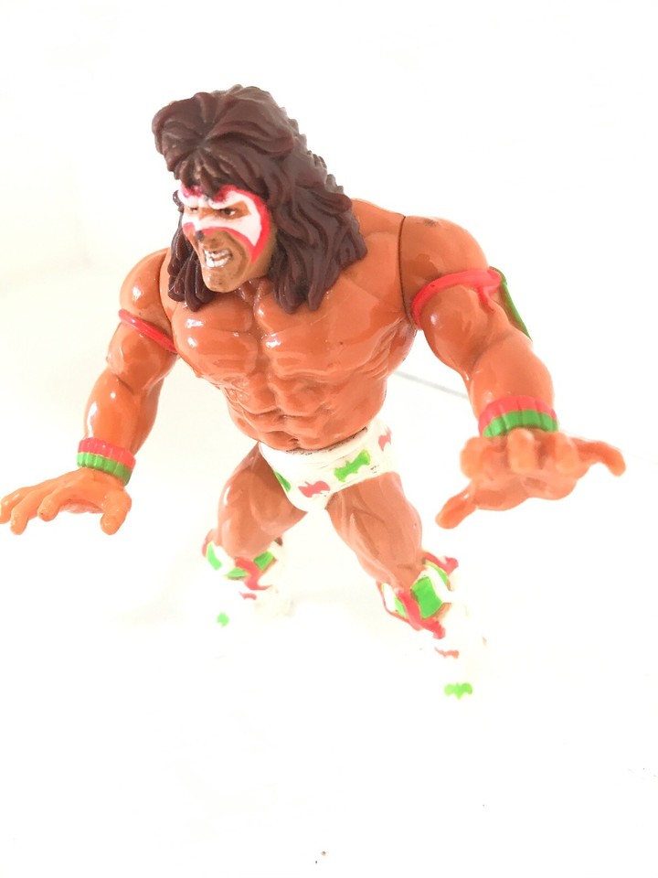 Vintage 1991 WWF Action Figure The Ultimate Warrior Hasbro Titan Sports ...