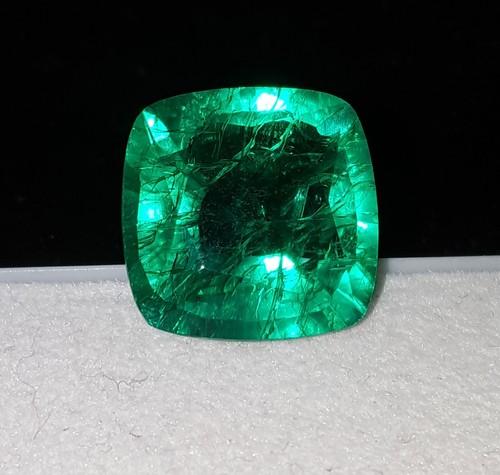Natural Green Emerald 16.47 Ct Big Size Certified Loose Gemstone AAA+ ...