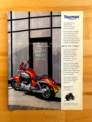 2005 Print Ad Triumph Rocket III | eBay
