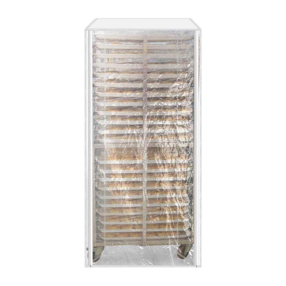 Sheet Pan Rack Cover Transparent with Zippers Easy to Clean Speed Rack ...