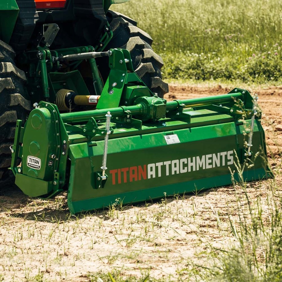 Titan Attachments 3 Point 60" Rotary Tiller Attachment Fits Cat 1 ...