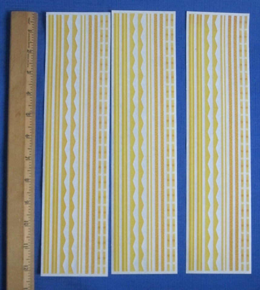 #17 NEW Lot-10 Sheets 12" Border Stickers Cardmaking Scrapbook Crafts ...