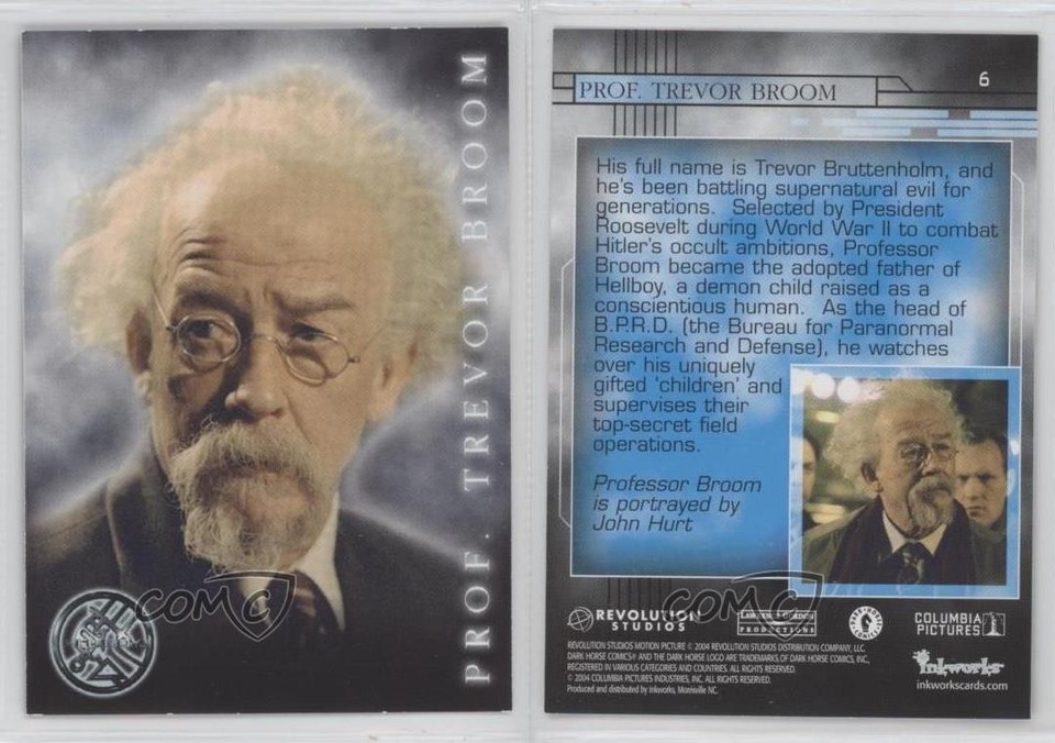 2004 Inkworks Hellboy Prof Trevor Broom #6 0b6 | eBay