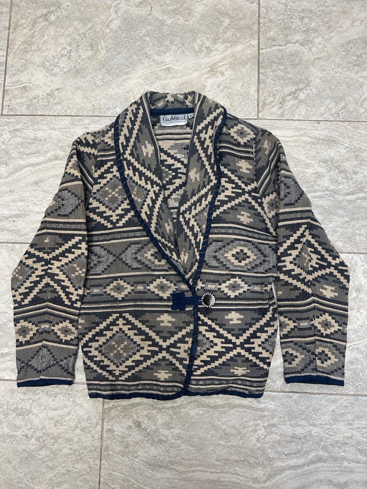 New VTG Flashback Native American Style Tapestry Jack… - Gem
