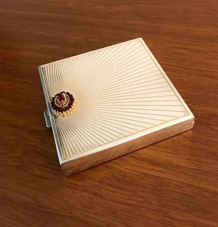 Art Deco Sterling Silver Compact Case by Cartier | eBay