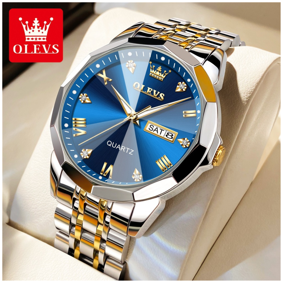 Mens Watches Quartz Luxury Men Wrist Watch Stainless Steel Luminous ...