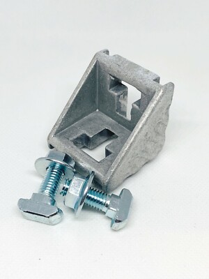 45 x 45 Aluminum Extrusion Gusset Kit w 2 M8X30 T-bolts and Flange Nuts ...