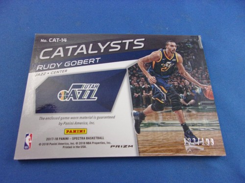 Spectra 17-18 Catalysts Jersey Materials Prizm Rudy Gobert CAT-14 133/ ...
