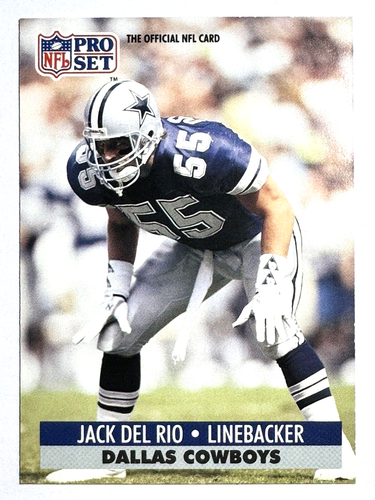 JACK DEL RIO Dallas Cowboys, Vikings 1991 Pro Set Football Card #129 | eBay