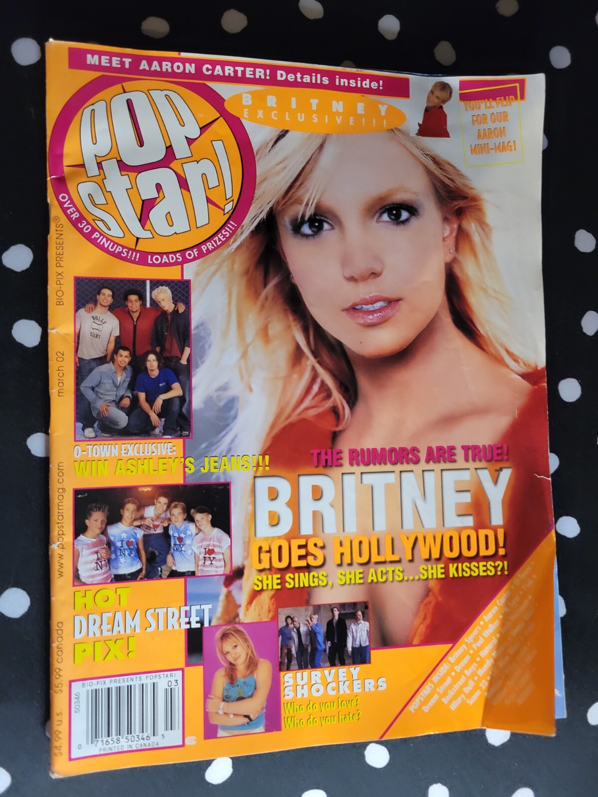 3/02 March 2002 Pop Star magazine Britney Spears Aaron Carter Dream ...
