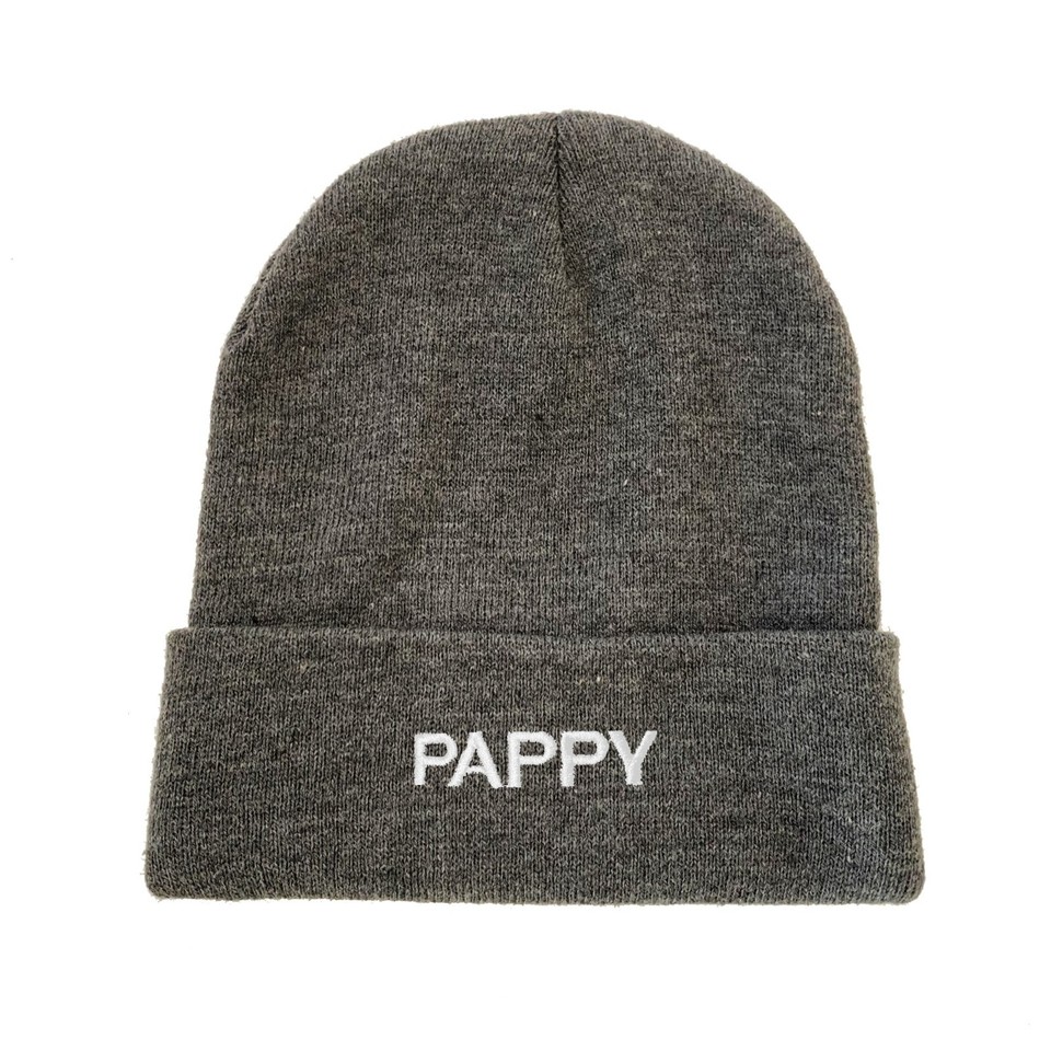 Pappy Embroidered Long Cuff Beanie Winter Hat daddy hat beanie dad ...