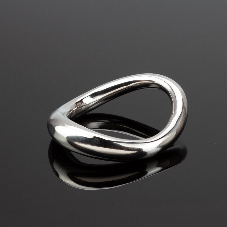 Heavy Duty Steel Metal Curved Oval Penis Cock Ring Enhancer Small | eBay