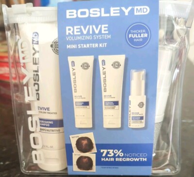 Bosley MD Revive Non-Color Treated Volumizing System Mini Starter Kit ...