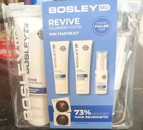 Bosley MD Revive Non-Color Treated Volumizing System Mini Starter Kit ...