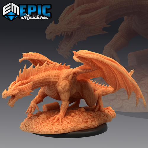 Young Red Dragon – Classic DnD Monster Miniature | 90x52mm Base | Epic ...