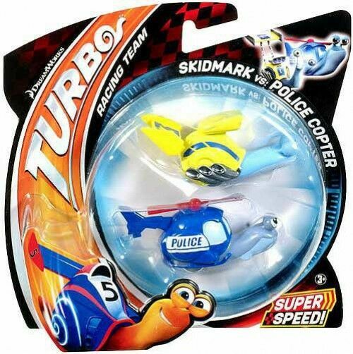 Dreamworks Turbo Racing Team 2 PK Shell Racers Skidmark VS Police ...