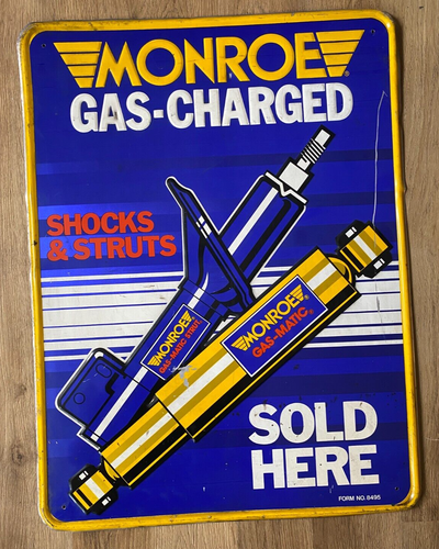 Original Colorful Embossed MONROE Shocks & Struts Gas Charged Metal ...