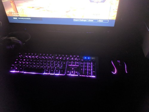 CiT Avenger Gaming Keyboard and Mouse 3 Colour Mode LED Backlight Keys ...