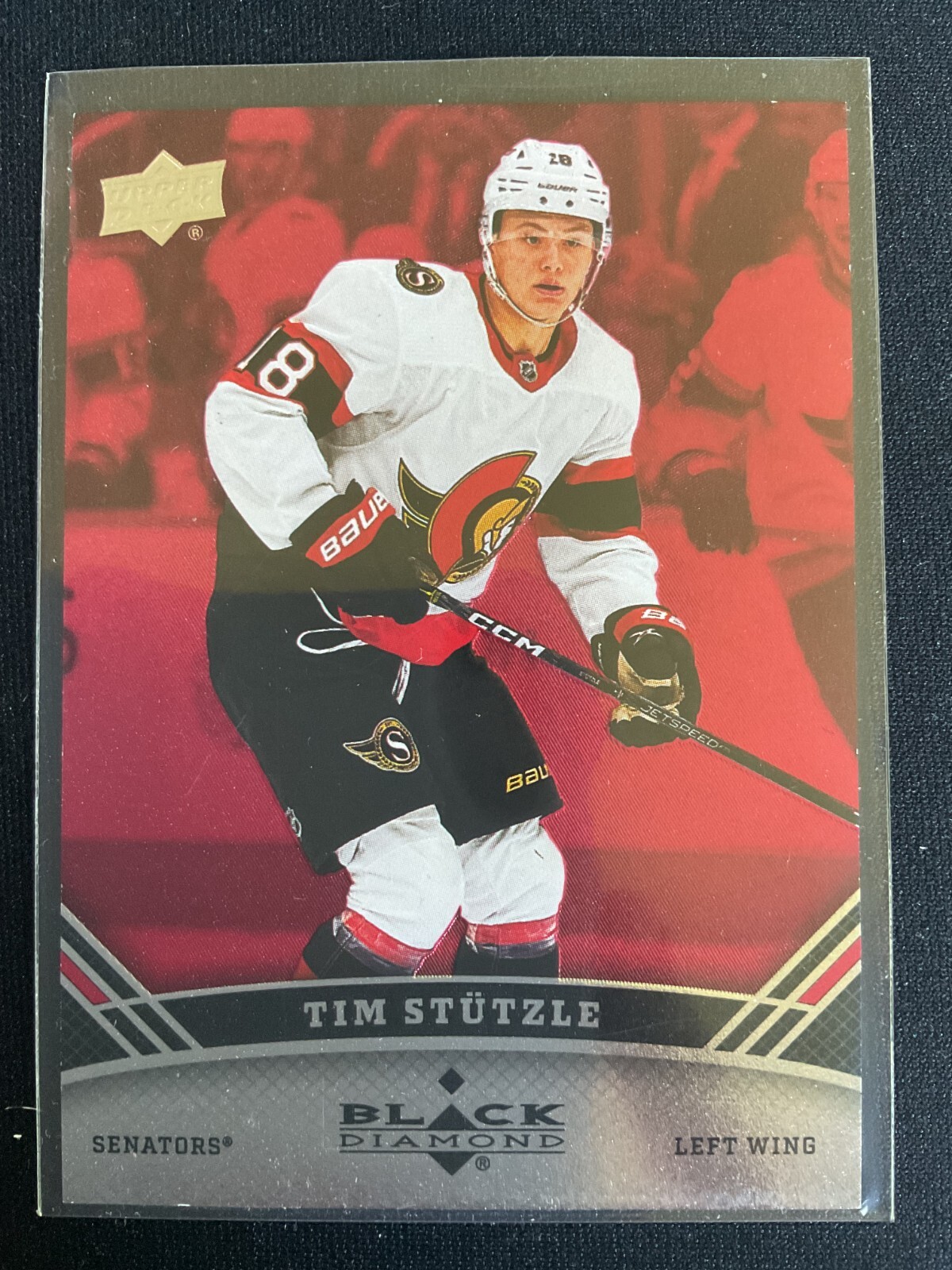 Tim Stutzle 2022-23 Upper Deck Extended Black Diamond Ruby Card #017/ ...