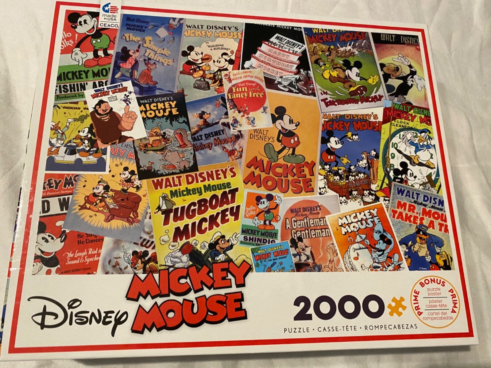 TUGBOAT Mickey MOUSE Minnie PLUTO Donald DUCK 2000 pc PUZZLE New Disney ...