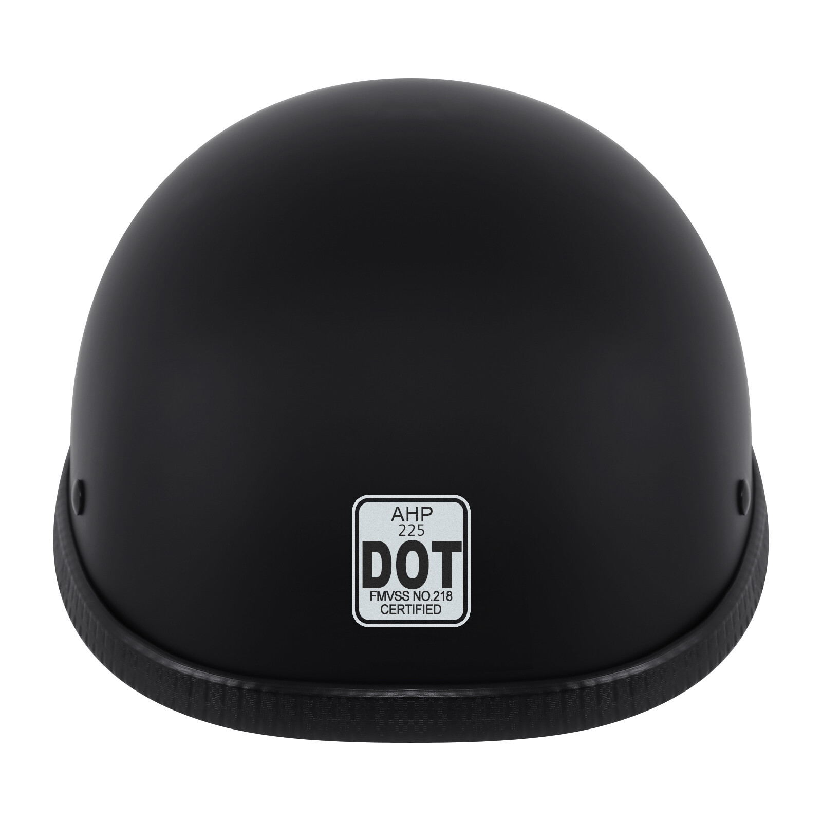 Adult Motorcycle Half Helmet DOT Approved Beanie Cap XL Matte Black | eBay