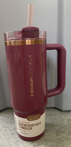 Stanley x Calia 30 Oz Flowstate Quencher H2.0 Tumbler Red Nectar-Early ...