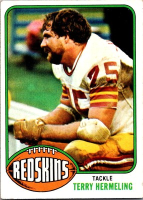Terry Hermeling 1976 Topps #349 Rookie Washington Redskins | eBay