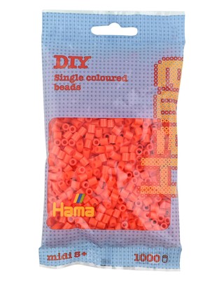 Hama Beads - Orange (1000 Midi Beads) One Size | eBay