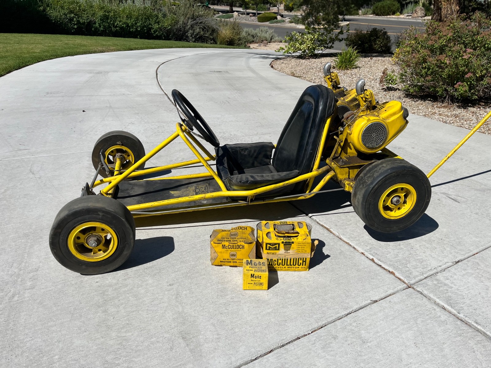 All Original Barn Find 1961 Mcculloch R1 Racing Twin Engine Go Kart ...