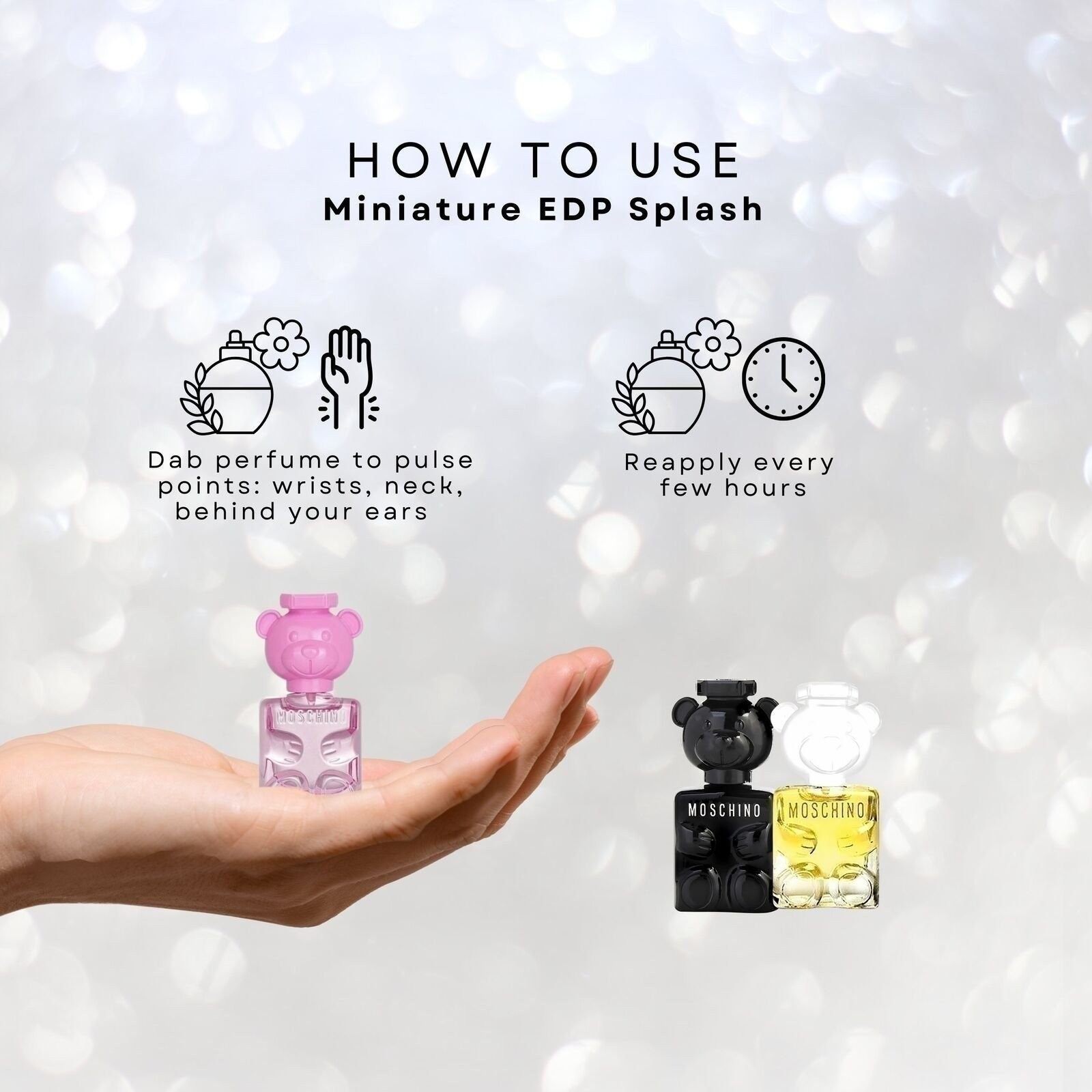 MOSCHINO Toy Mini Trio Gift Set for Women Toy 2 Eau de Parfum Mini ...