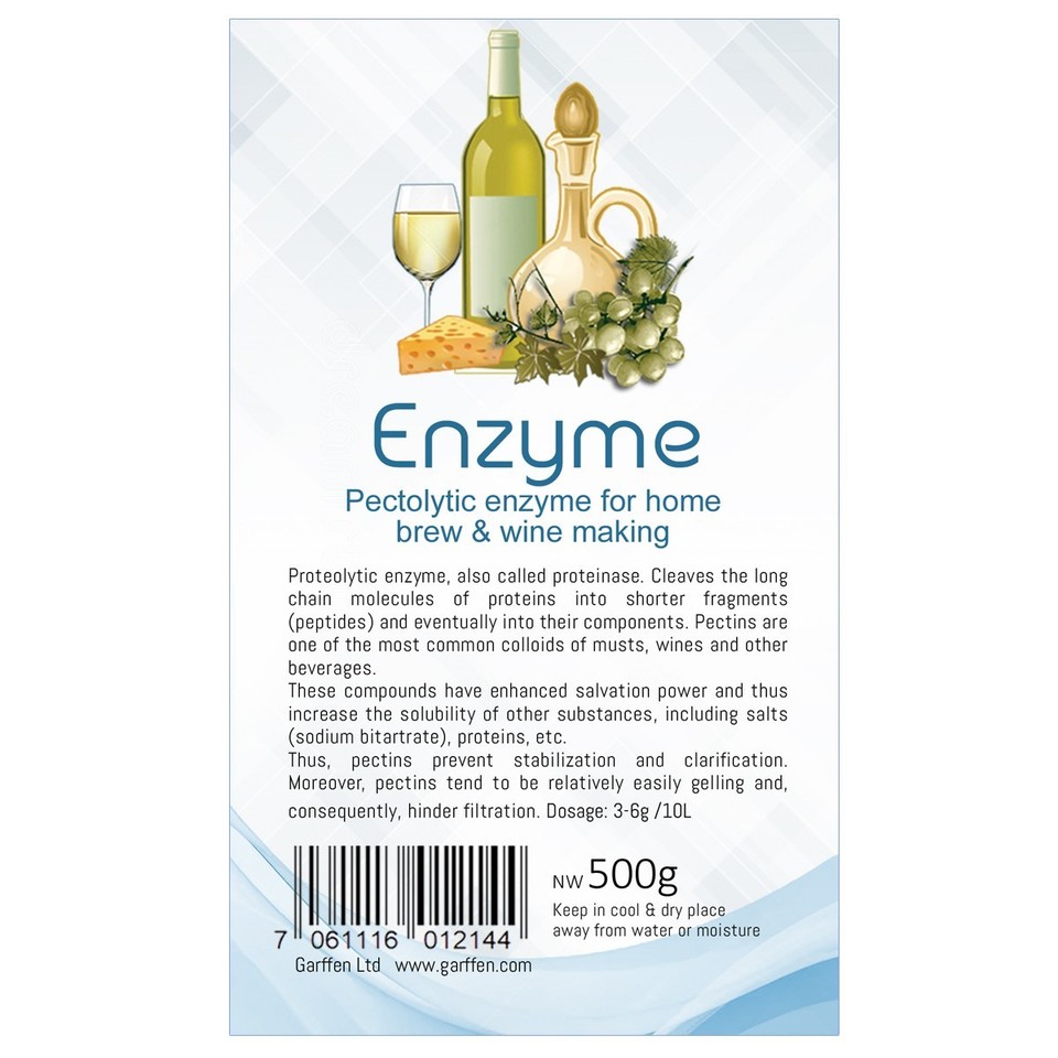 Pectolase Enzyme 500g Pectolytic Pectin Destroying Enzyme Home Brew ...
