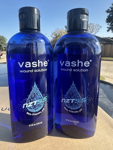 Vashe Wound Solution Skin Friendly pH 8.5 oz (250 mL) – Lot of 2 ...
