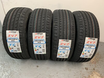 4 x 205/55 R16 Avon ZV7 91V 205 55 16 (2055516) - FOUR TYRES | eBay UK