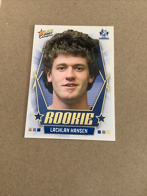 2007 Afl Select Champions Draft Pick Rookie Lachlan Hansen DR3 ...