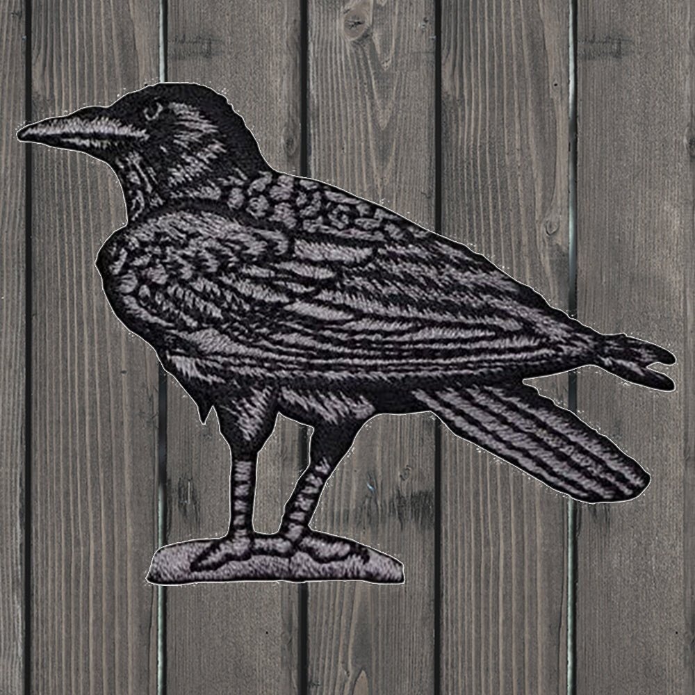 Raven Embroidered Patch — Iron On | eBay