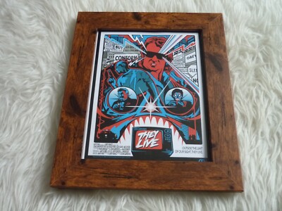 10x8 Framed Poster cult Reinvent Film Indie Influence THEY LIVE JOHN ...