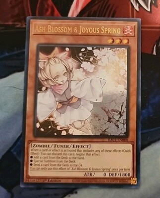 Ash Blossom & Joyous Spring RA01-EN008 Ultra Rare UR 1st Ed Mint Yugioh ...