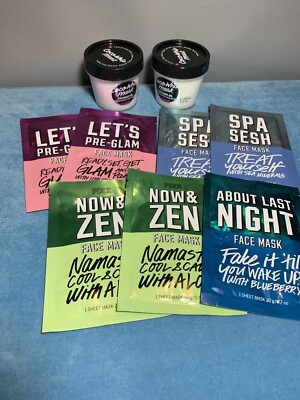 2 Victoria Secret “Pink” Coco Whip Face Mask Coconut Oil & 7 Face Sheet ...