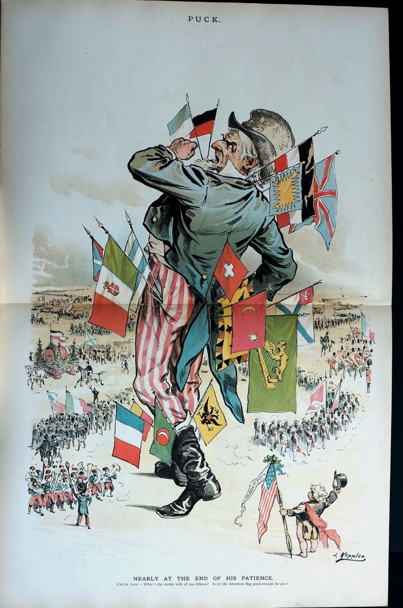 Uncle Sam Cartoon Angry