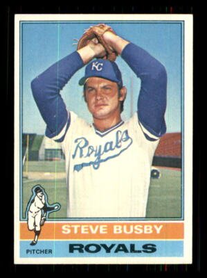 1976 Baseball Topps Steve Busby Kansas City Royals #260 | eBay